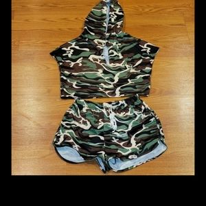 Shorts | Nwot 2 Piece Camo Short Set | Poshmark